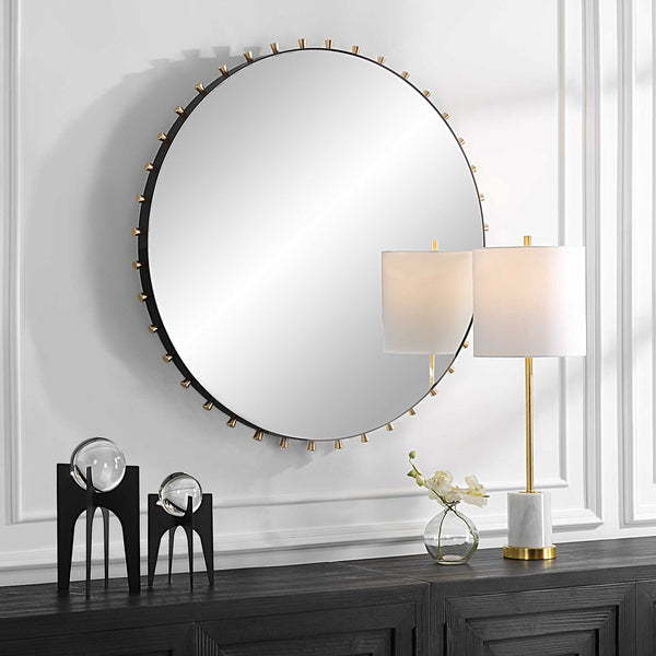 Uttermost Cosmopolitan Round Mirror - Scenario Home