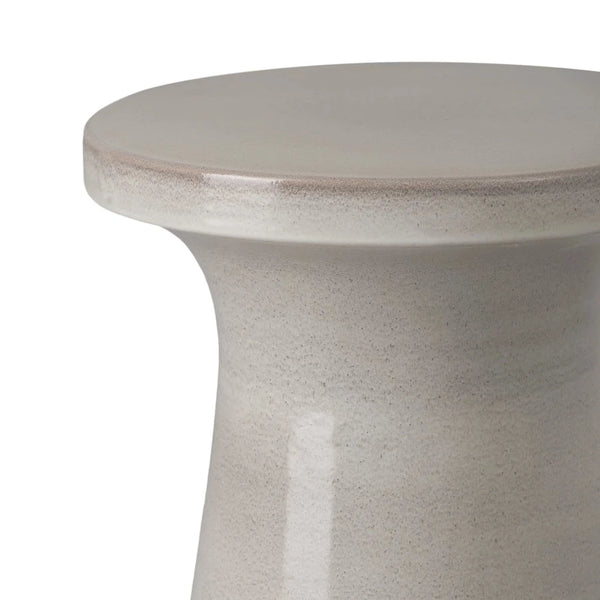 18" Plateau Ceramic Garden Stool/Table - Grey - Scenario Home