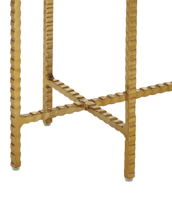 Flying Marble Gold Side Table - Scenario Home