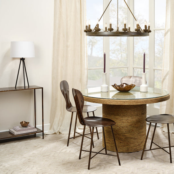 Harbor Seagrass Round Bistro Table - Scenario Home