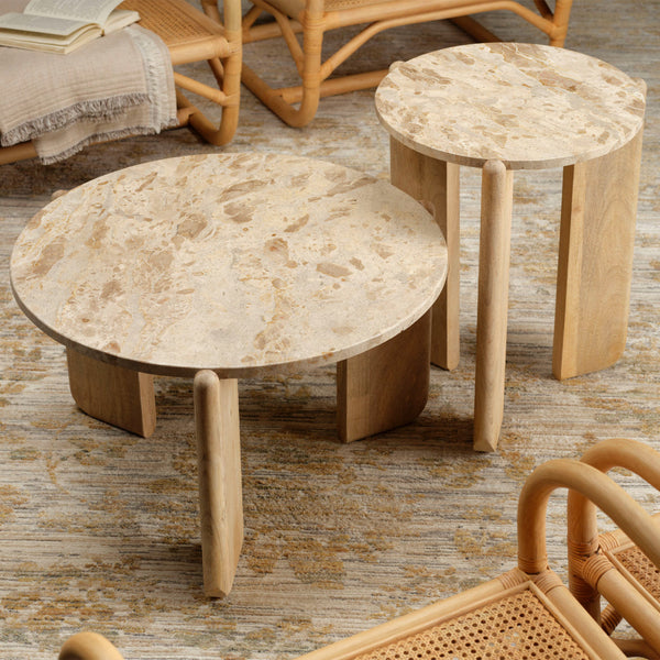 Quarry Wood and Tendua Stone Size Table - Scenario Home