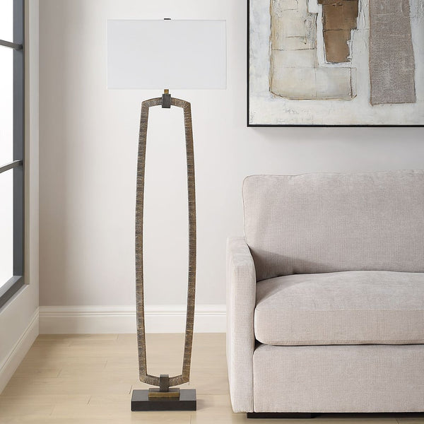 Uttermost Relic Gold Floor Lamp - Scenario Home