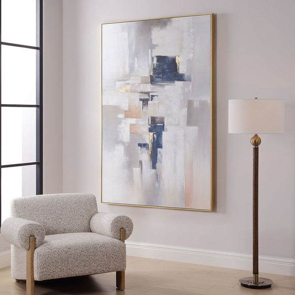 Uttermost Waterfront Geometric Abstract Art - Scenario Home