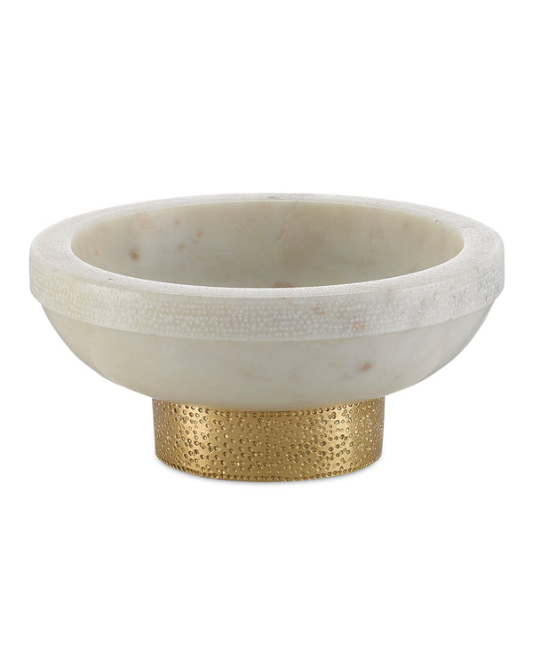 Valor Small White Marble Bowl - Scenario Home
