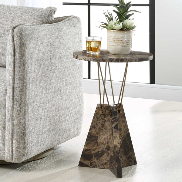 Uttermost Levitate Marble Accent Table - Scenario Home