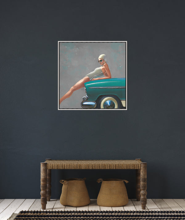 Beach Bound II by Justin Q. Williams - 36" x 36" Framed - Scenario Home