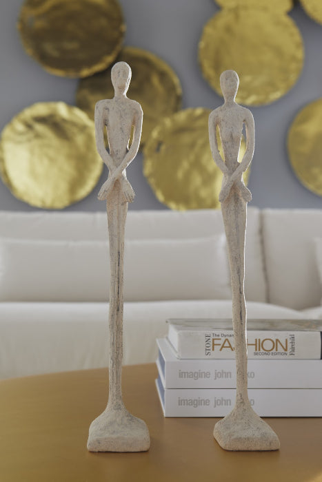 Lloyd and Lottie Sculpture, Extra Small, Resin, Roman Stone - Scenario Home