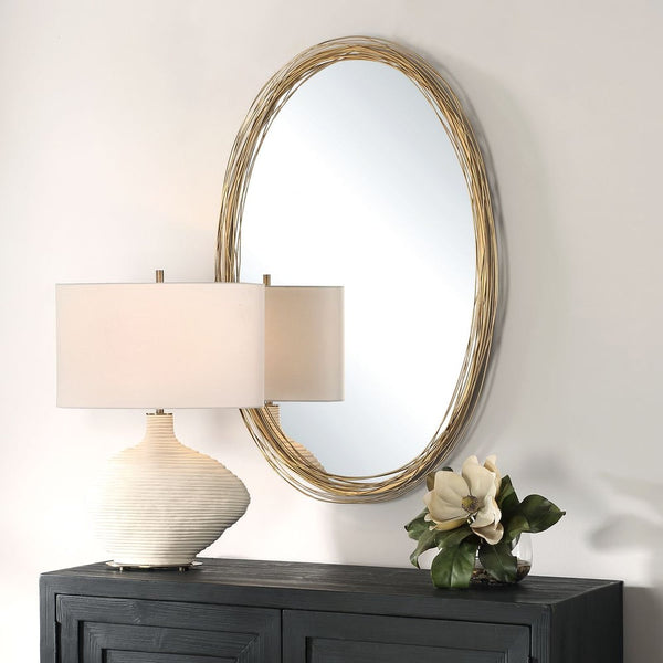 Uttermost Gillian Oval Mirror - Scenario Home