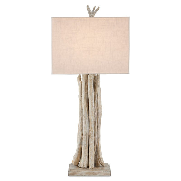 Driftwood Whitewash Table Lamp - Scenario Home
