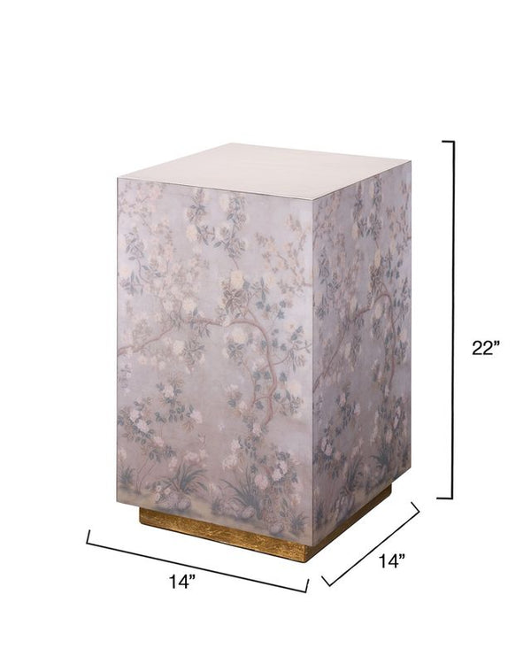 Garland Floral Accent Side Table, Lavender - Scenario Home
