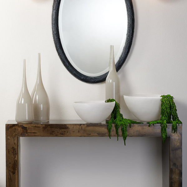 Pixie Decorative Glass Vases (set of 3), Grey - Scenario Home