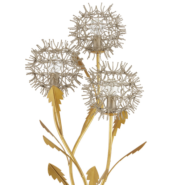 Dandelion Silver & Gold Floor Lamp - Scenario Home