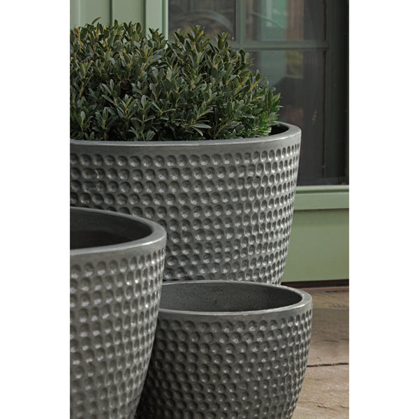 Pewter Green Glazed Terra Cotta Coin Pot Planters – Set of 4 - Scenario ...