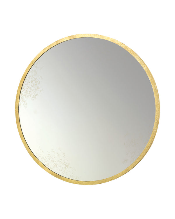 Aline Gold Round Mirror - Scenario Home