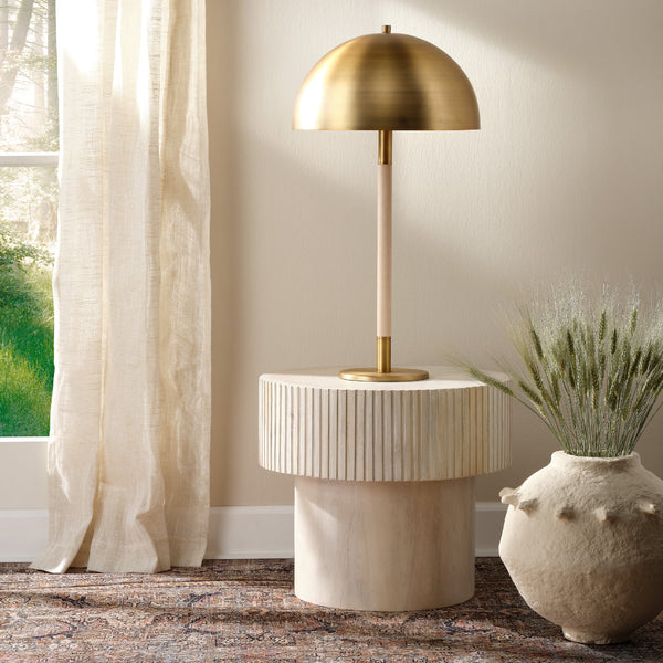 Merlin Wood and Metal Table Lamp - Scenario Home