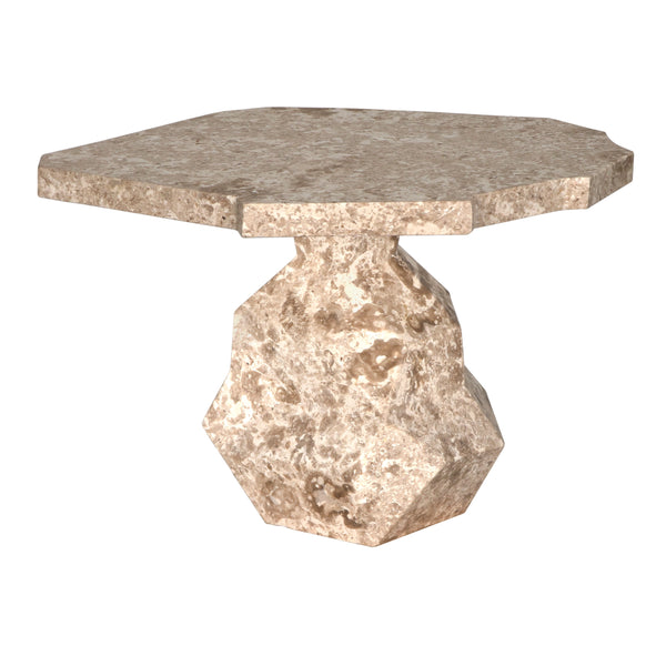 Rind Table, White Marble - Scenario Home