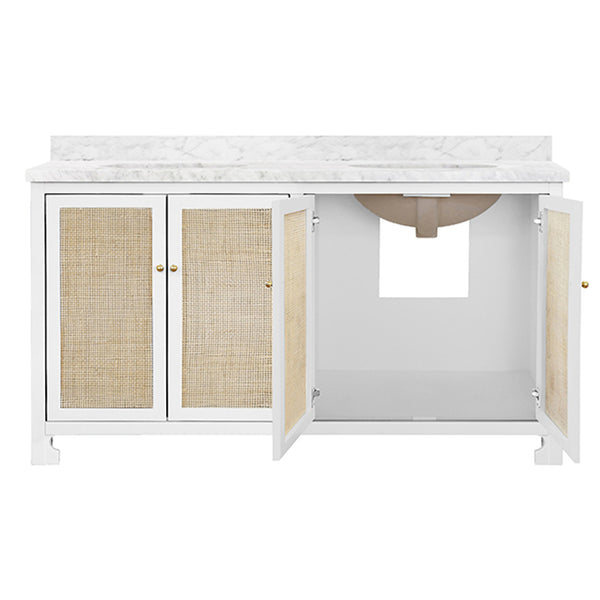 Boyd Bath Vanity in Matte White - Scenario Home