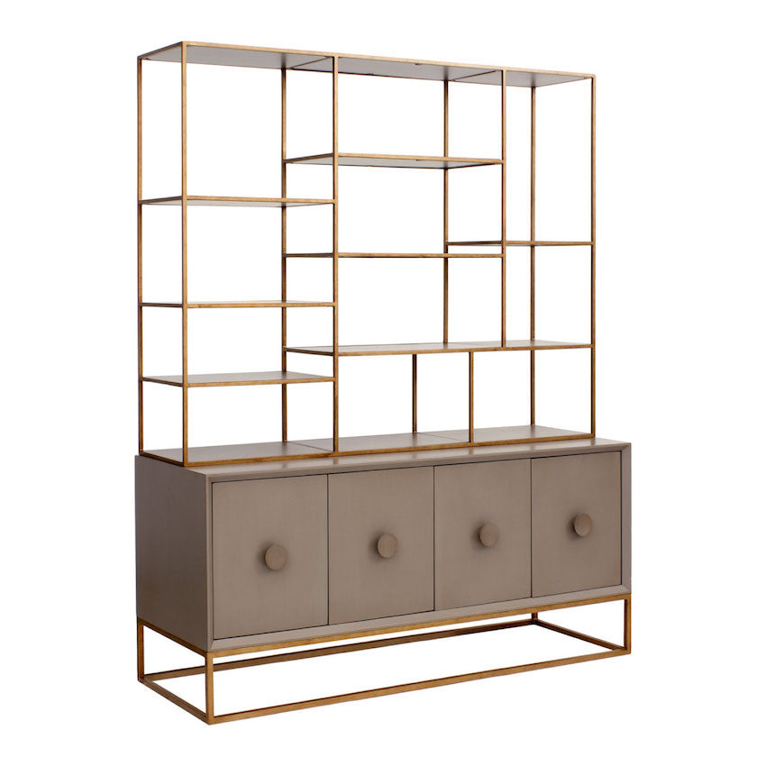 Emerson Bookshelf with Iron Frame - Scenario Home