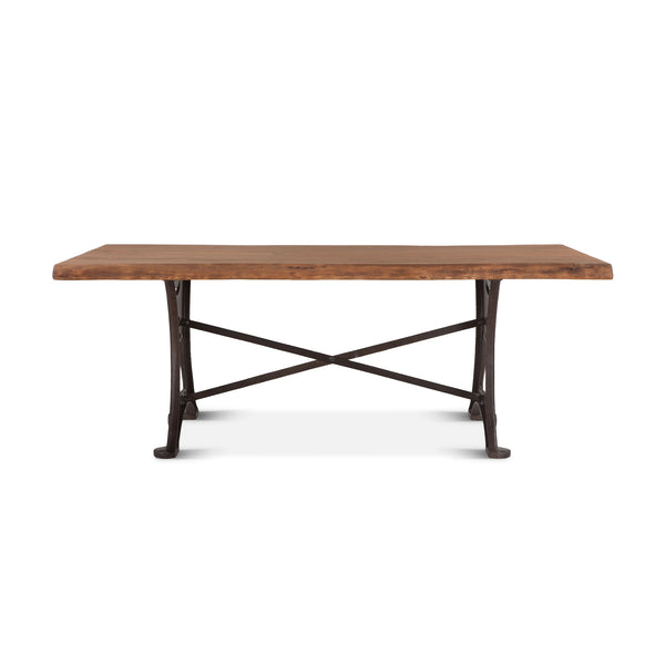 Blayne 106" Dining Table in Live Edge Acacia with Walnut Finish ...