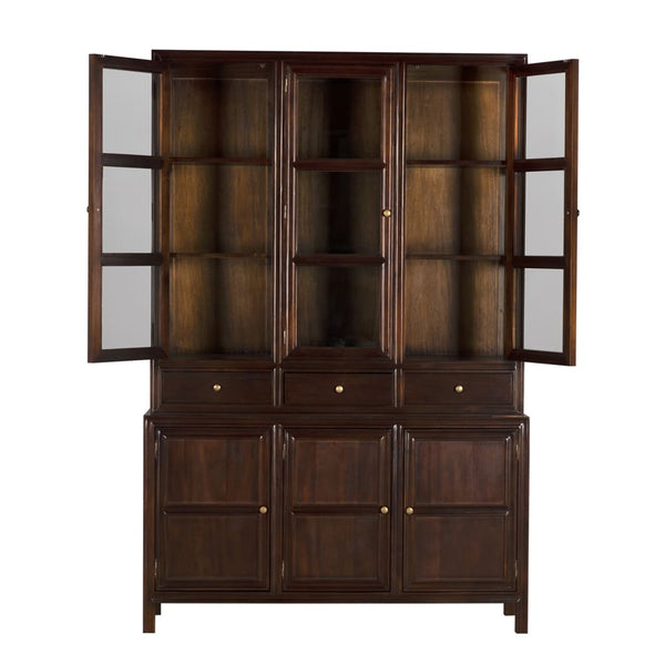 Colonial Hutch, Hand Rubbed Brown - Scenario Home
