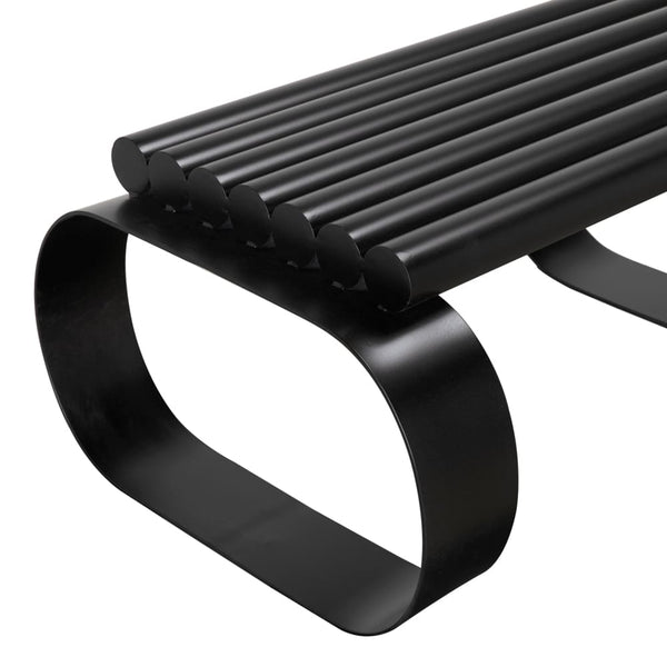 Satish Bench, Matte Black - Scenario Home