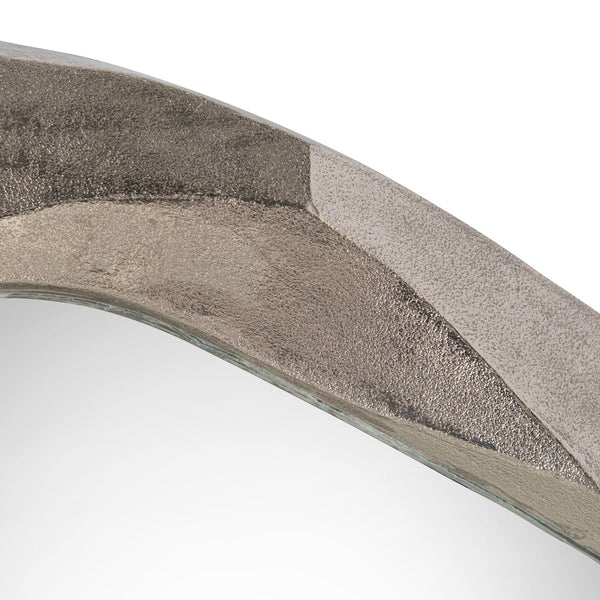 Round Ruga Mirror, Large Nickel - Scenario Home