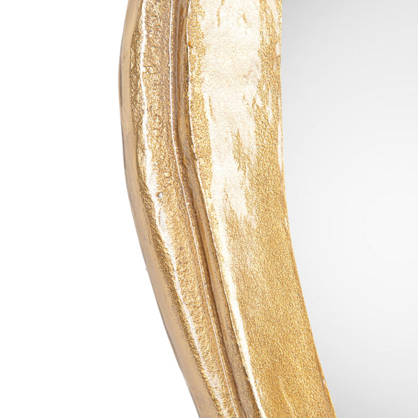 Round Ruga Mirror, Small Gold - Scenario Home