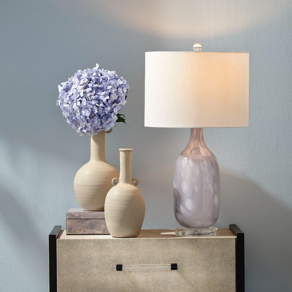Maya Glass Table Lamp, Lavender - Scenario Home