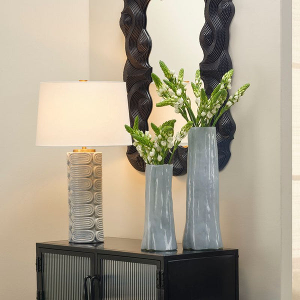 Wright Table Lamp in Light Blue Reactive Glaze - Scenario Home