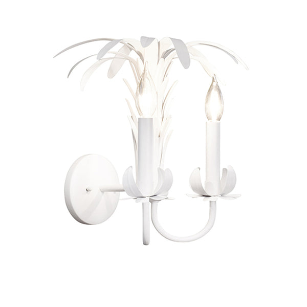Reseda Wall Sconce in Matte White Powder Coat - Scenario Home
