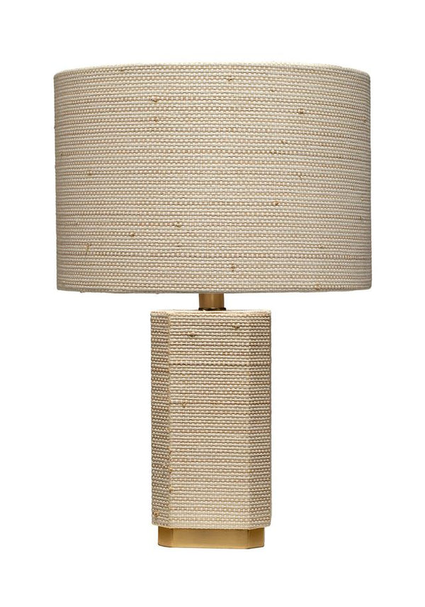 Haisley Table Lamp in Bleached Raffia - Scenario Home