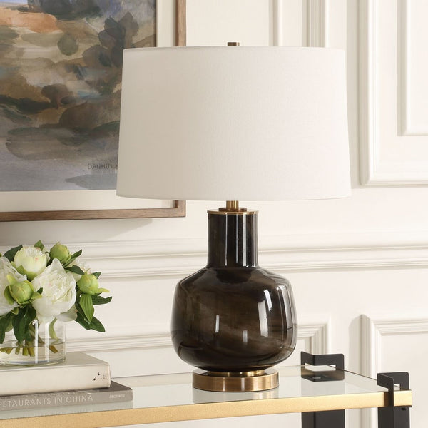 Uttermost Buchanan Charcoal Table Lamp - Scenario Home
