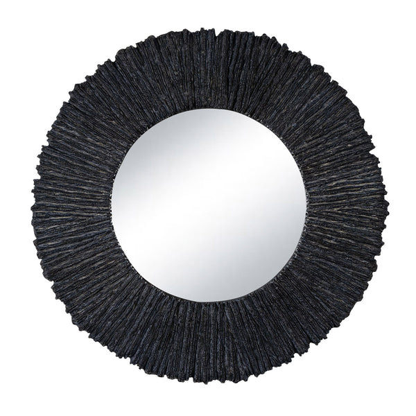 Slate Mirror Round (Black) - Scenario Home