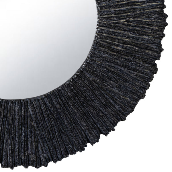 Slate Mirror Round (Black) - Scenario Home