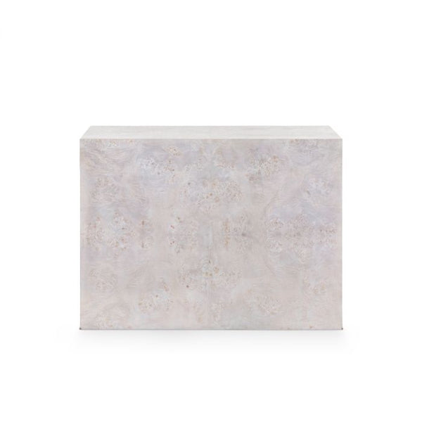 Sloane 1-Drawer Side Table, Light Gray Burl | Sloane Collection | Vill - Scenario Home