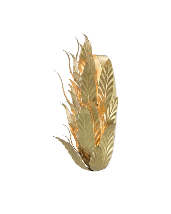 Apollo Gold Leaf Wall Sconce - Scenario Home
