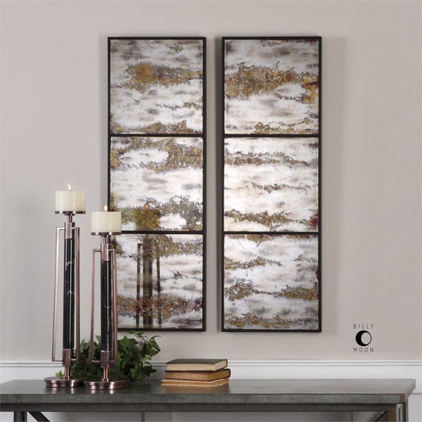 Abstract Mirrored Artwork - Set of 2 - Scenario Home