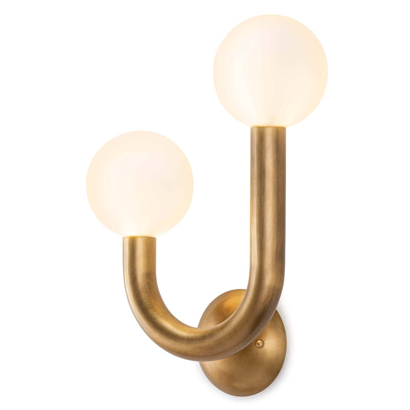 Happy Sconce Left Side (Natural Brass) - Scenario Home