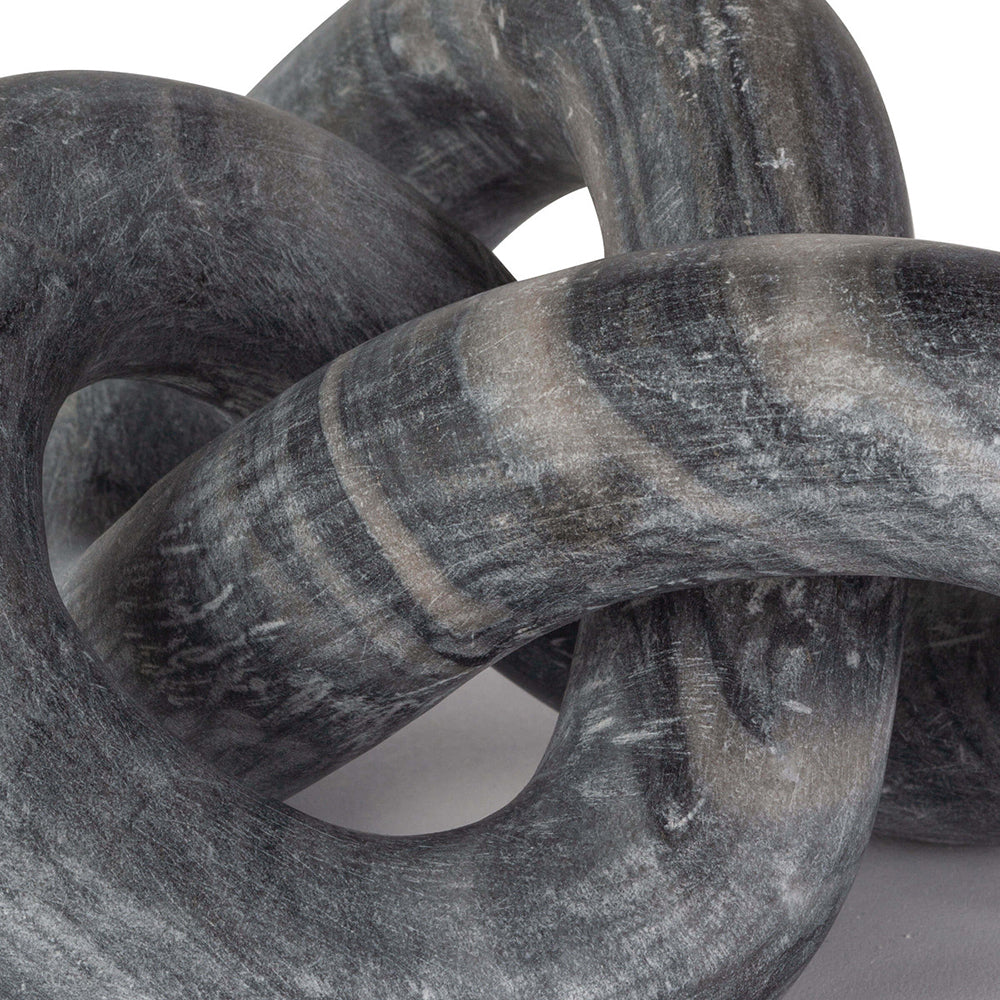Regina Andrew Infinite Loop Marble Sculpture – Black - Scenario Home