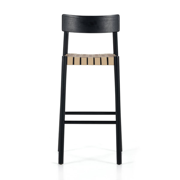 Heisler Stool-Almond Leather Blend-Bar - Scenario Home