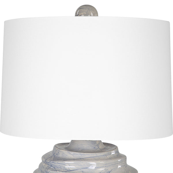 Uttermost Waves Blue & White Accent Lamp - Scenario Home