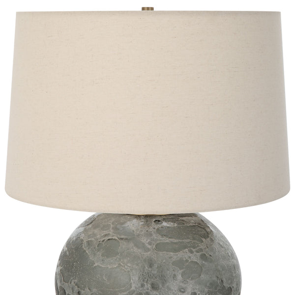 Uttermost Lunia Gray Glass Table Lamp - Scenario Home