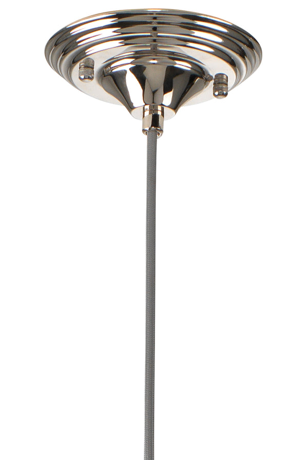 Dimpled Glass Pendant, Large in Clear Glass - Scenario Home