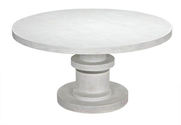 Hugo Dining Table 60", White Wash - Scenario Home