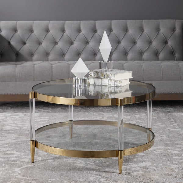 Kellen Glass Coffee Table - Scenario Home