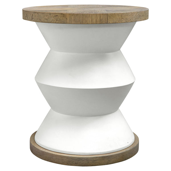 Spool Geometric Side Table - Scenario Home