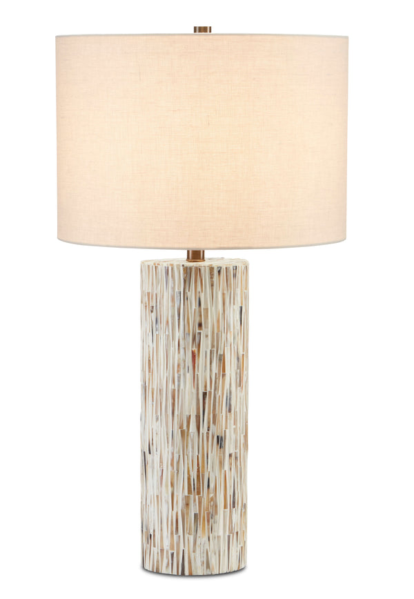 Aquila Table Lamp - Natural Bone/Antique Brass - Scenario Home