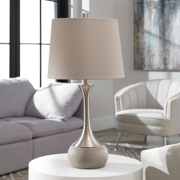 Niah Brushed Nickel Lamp - Scenario Home
