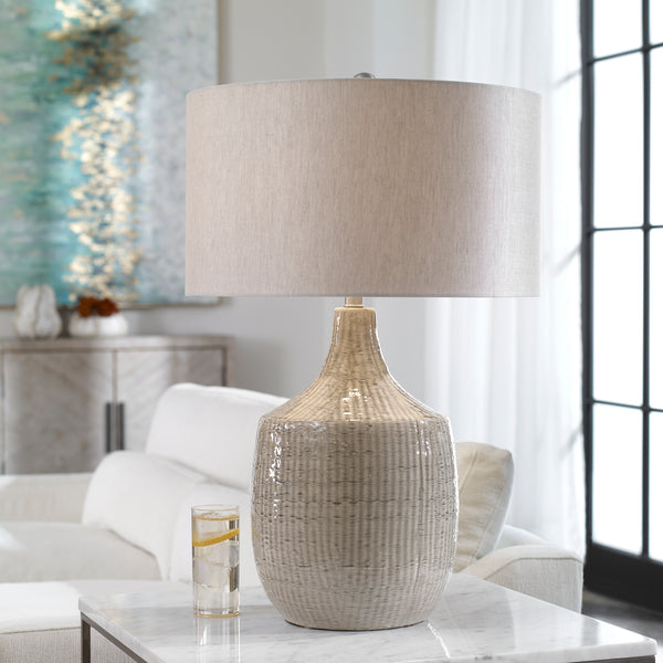 Felipe Gray Table Lamp - Scenario Home