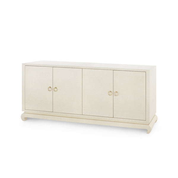 Extra Large 4-Door Cabinet in Natural | Meredith Collection | Villa ...